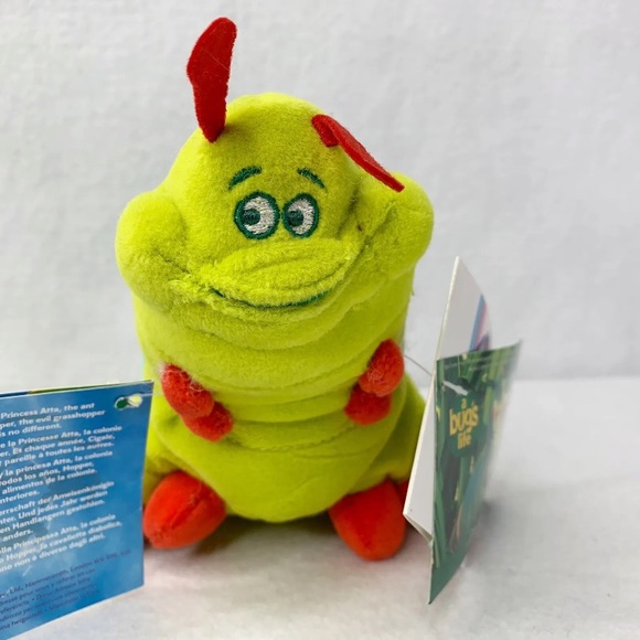 Disney | Toys | Disney Pixar Heimlich Plush Mini Bean Bag Bugs Life 8 ...